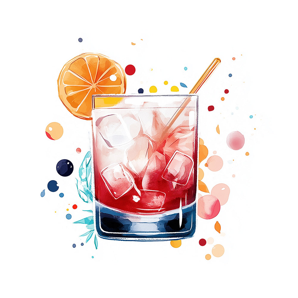 Paint by Numbers Kit for Adults - Cocktail with Ice Mini – Houseart.uk