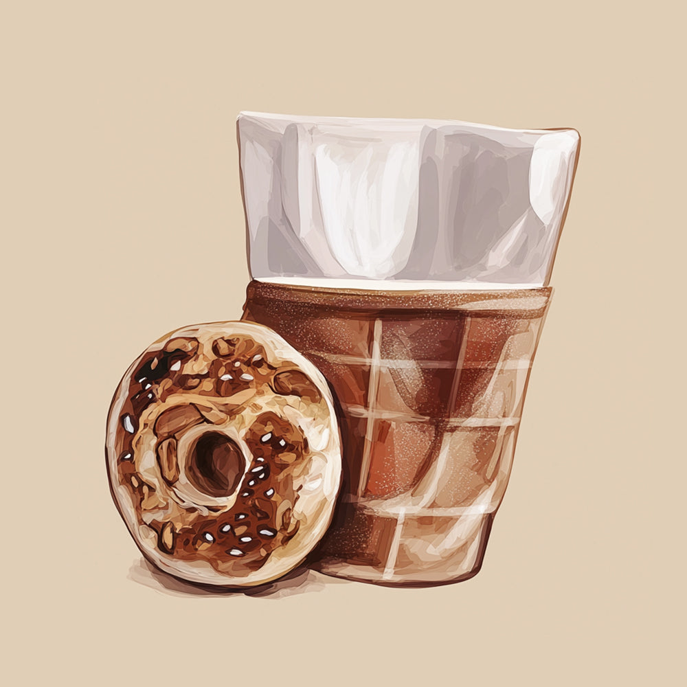 Donuts and Coke Mini Paint by Numbers for Kids Kits – Houseart.uk