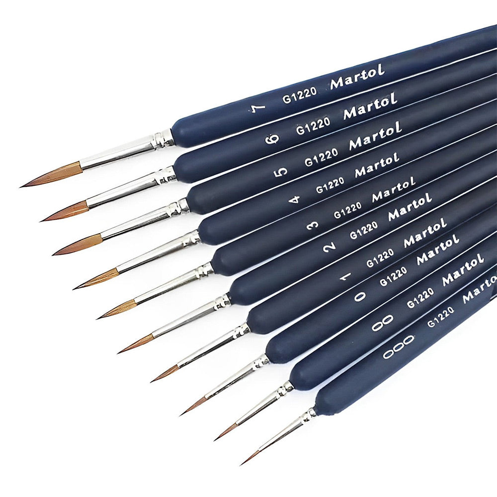 Professional Brush Set for Paint by Numbers - Different Sizes and Shap ...
